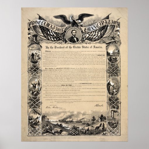 The Emancipation Proclamation Document Print | Zazzle