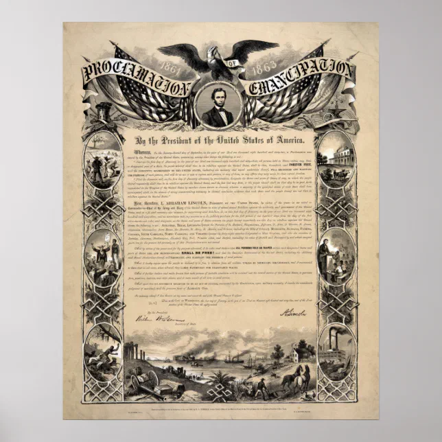 The Emancipation Proclamation Document Print | Zazzle