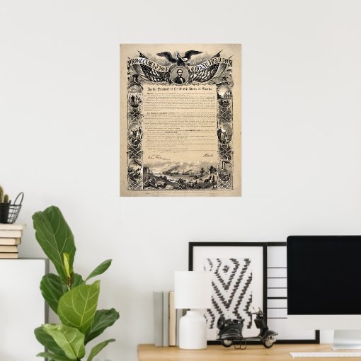 The Emancipation Proclamation Document Print | Zazzle