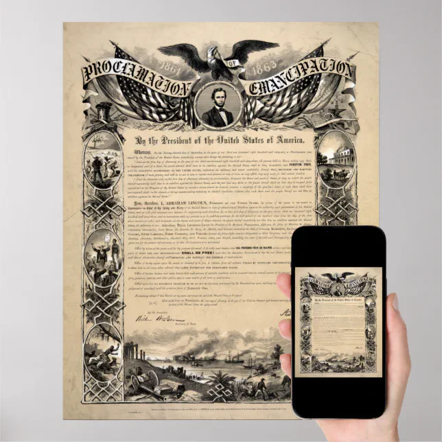The Emancipation Proclamation Document Print | Zazzle