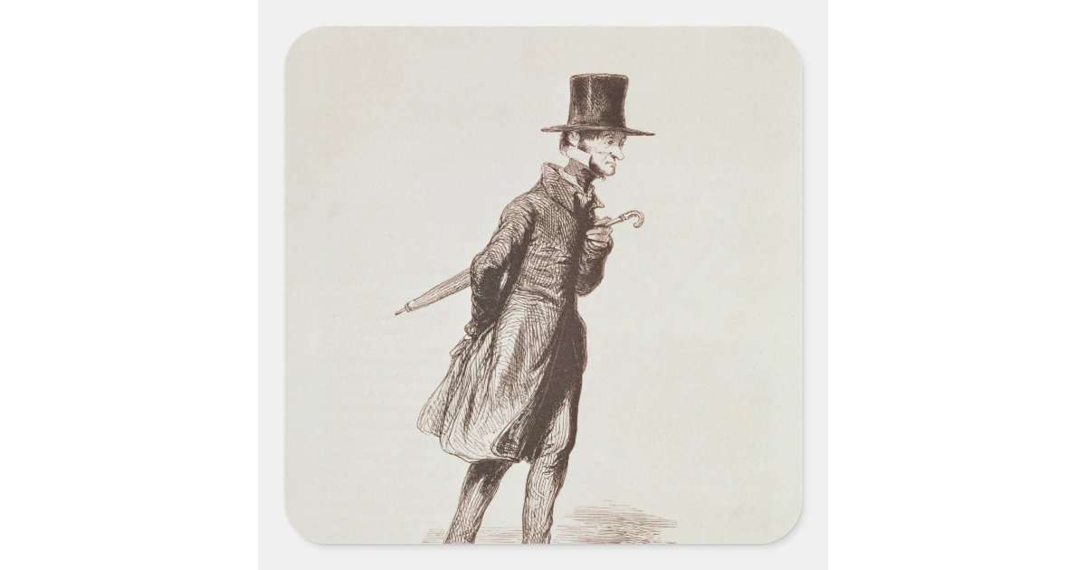 The Employee Square Sticker | Zazzle