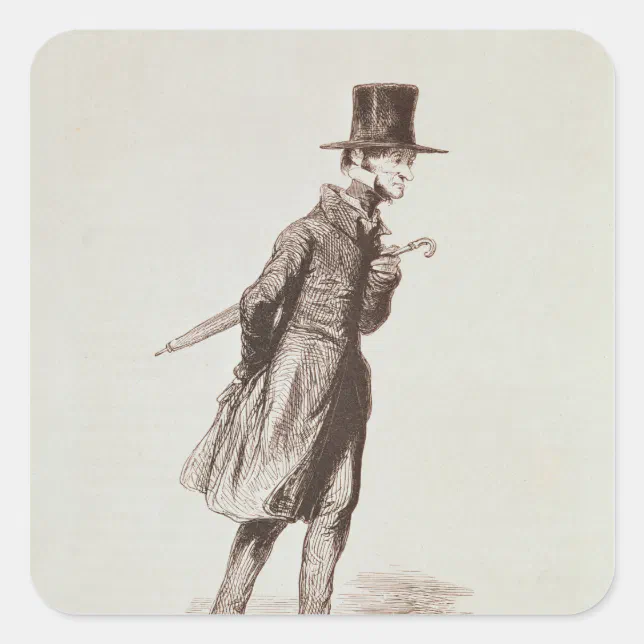 The Employee Square Sticker | Zazzle