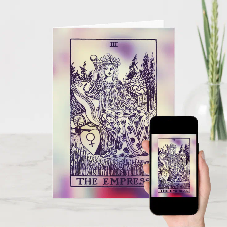 The Empress Tarot Card Greeting Card | Zazzle