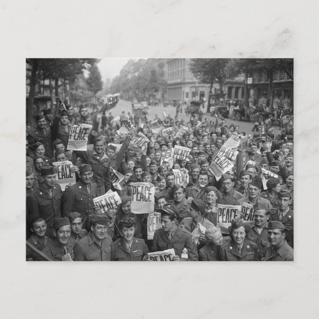 The End of WW2 Postcard | Zazzle