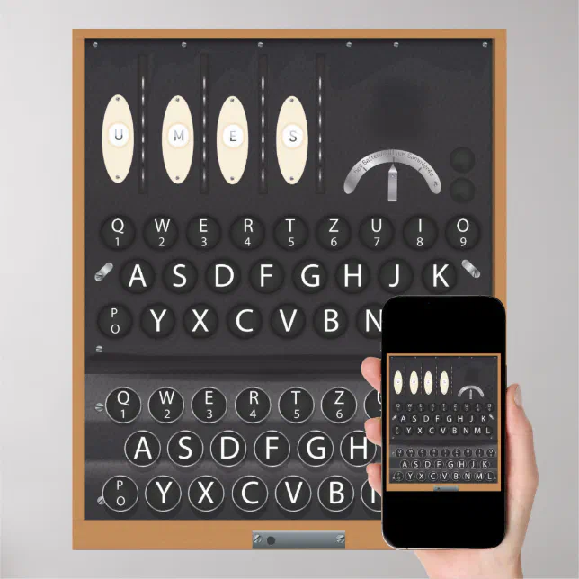 The Enigma Machine Poster | Zazzle