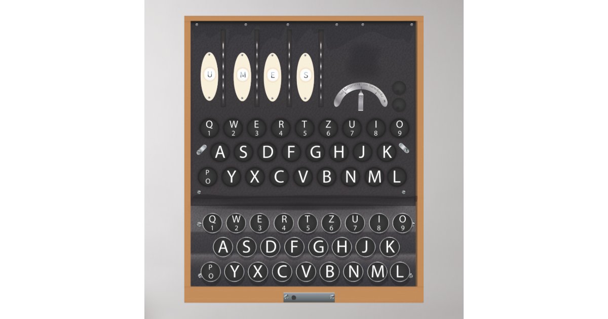 The Enigma Machine Poster | Zazzle
