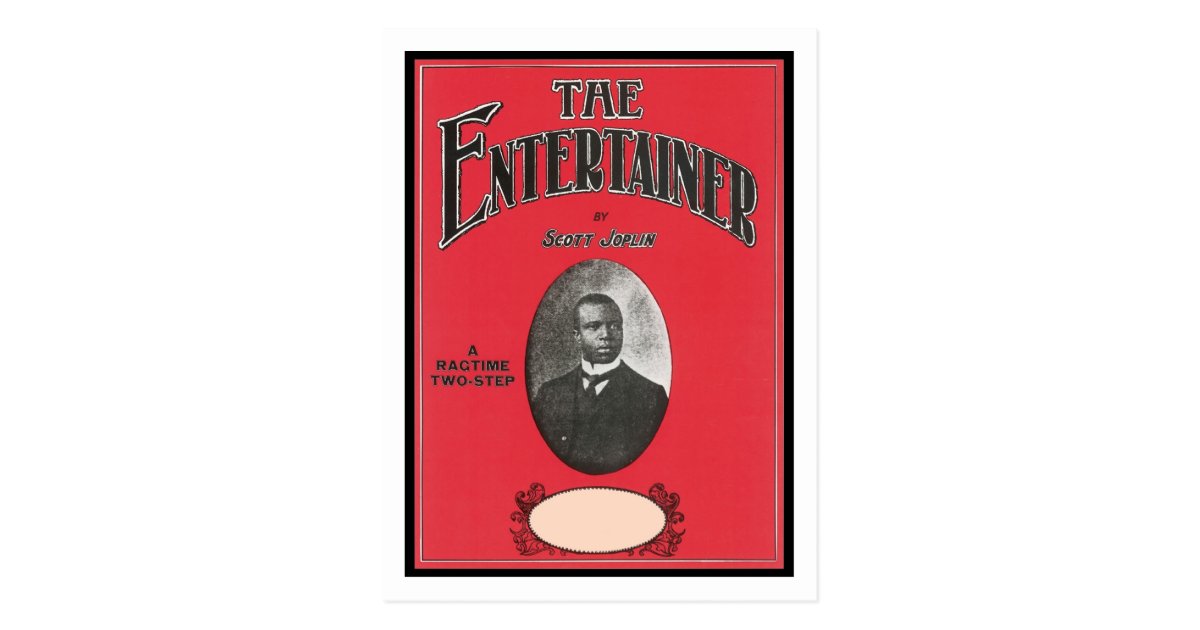 The Entertainer Scott Joplin Vintage Songbook Cove Postcard | Zazzle.com