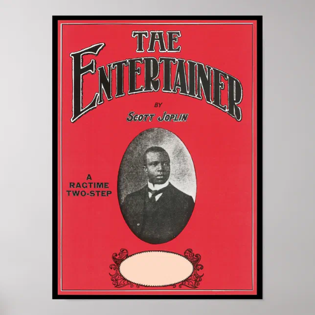 The Entertainer Scott Joplin Vintage Songbook Cove Poster | Zazzle