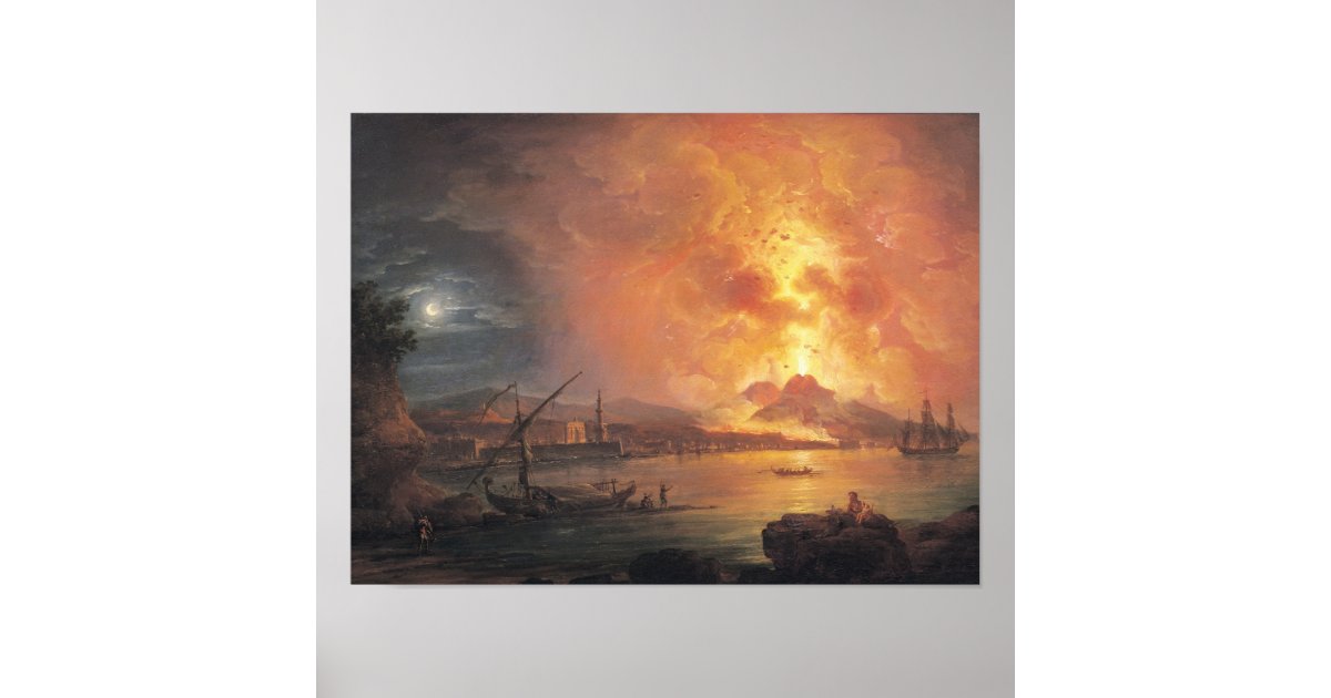 The Eruption of Vesuvius Poster | Zazzle