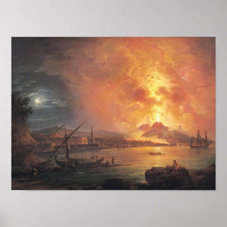 The Eruption of Vesuvius Poster | Zazzle