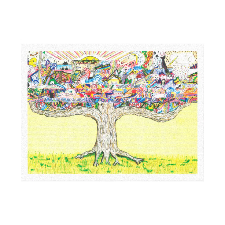 "The Everything Tree" Canvas, by Rip Rense. Canvas Print | Zazzle