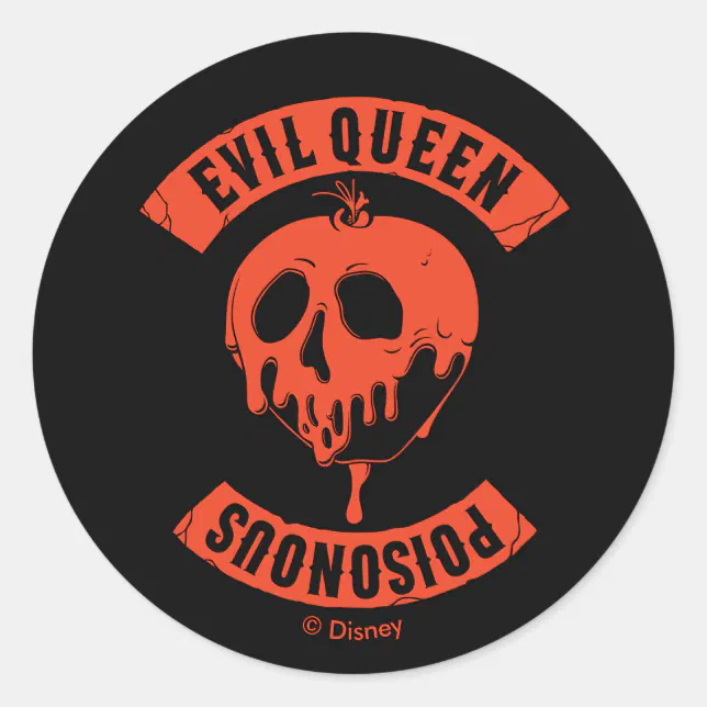 The Evil Queen | Poisonous Classic Round Sticker | Zazzle