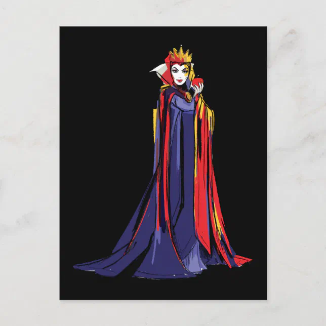 The Evil Queen | Pose With Apple Postcard | Zazzle