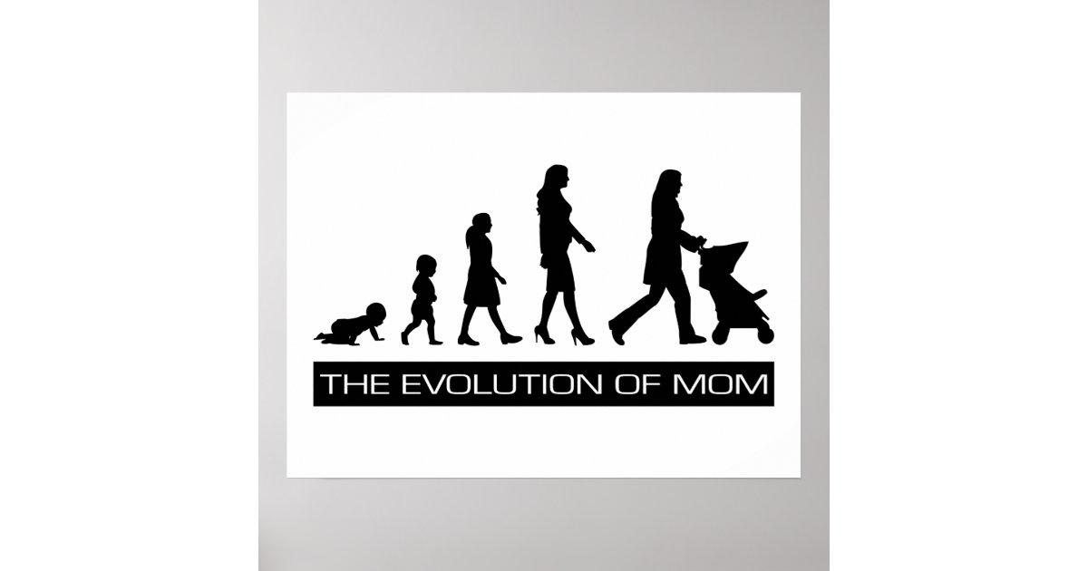 The Evolution of Mom Poster | Zazzle