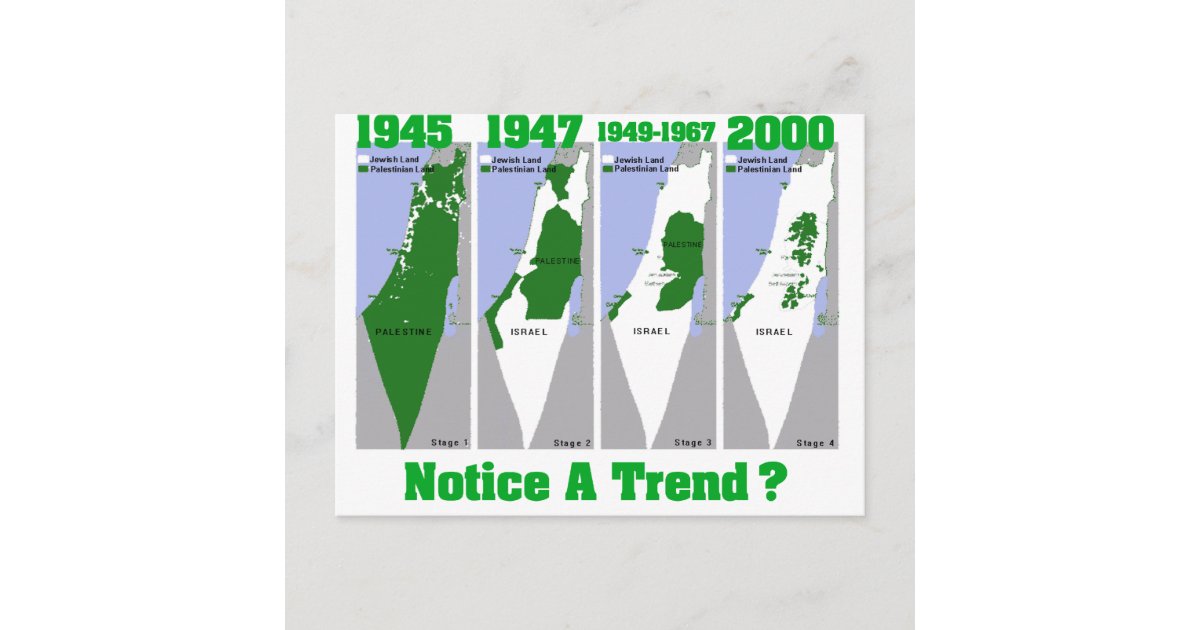 The Evolution of Palestine Postcard | Zazzle