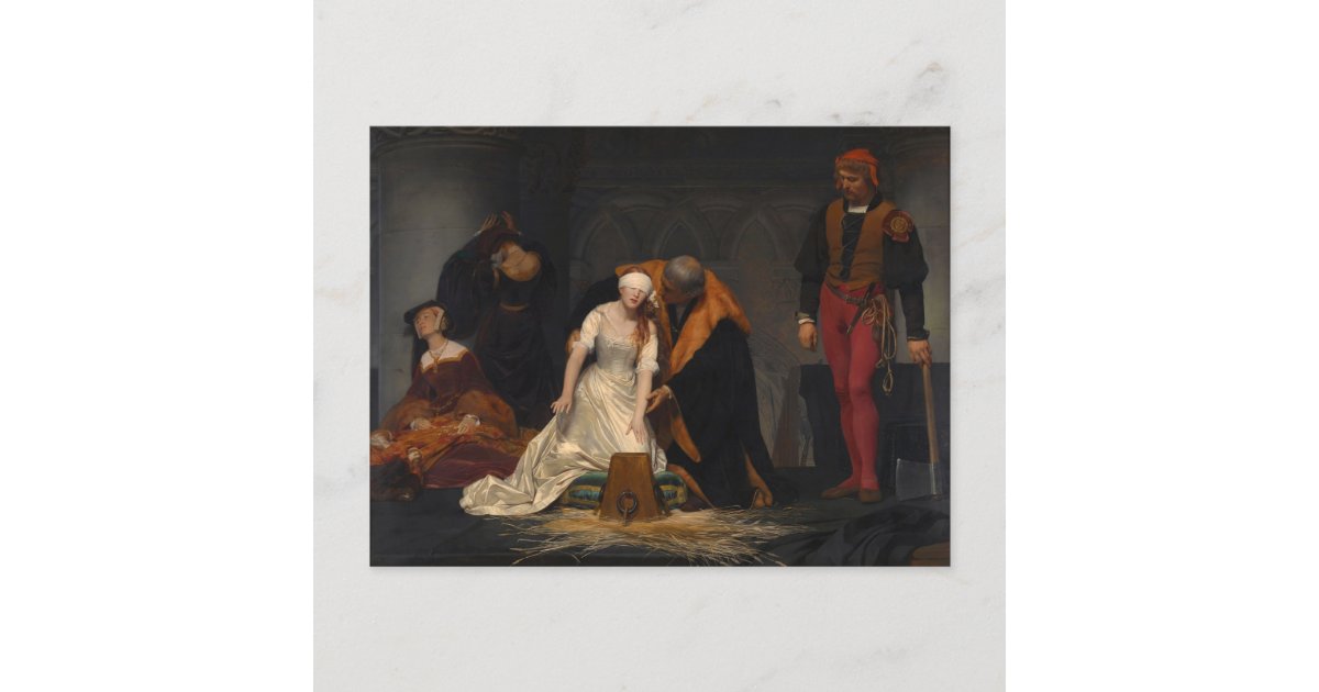 The Execution of Lady Jane Grey Postcard | Zazzle