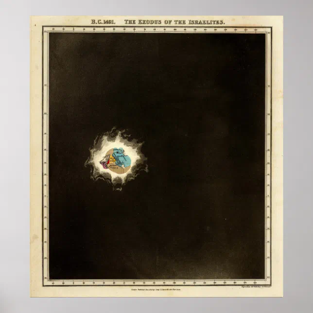 The Exodus of The Israelites 1491 BC Poster | Zazzle