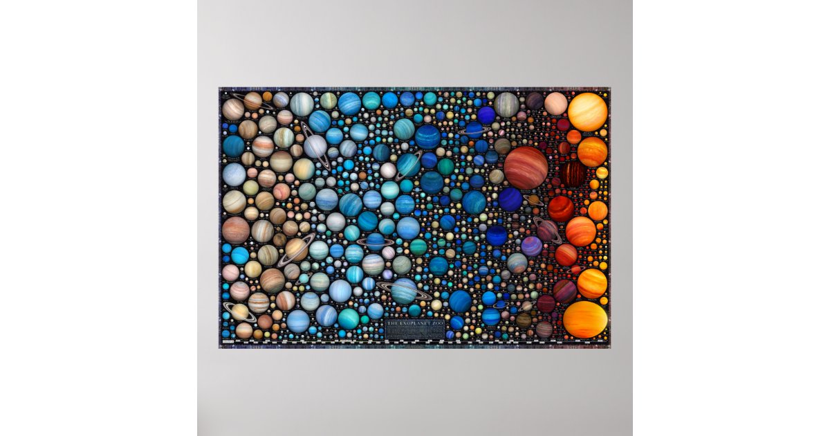 the Exoplanet Zoo Poster | Zazzle
