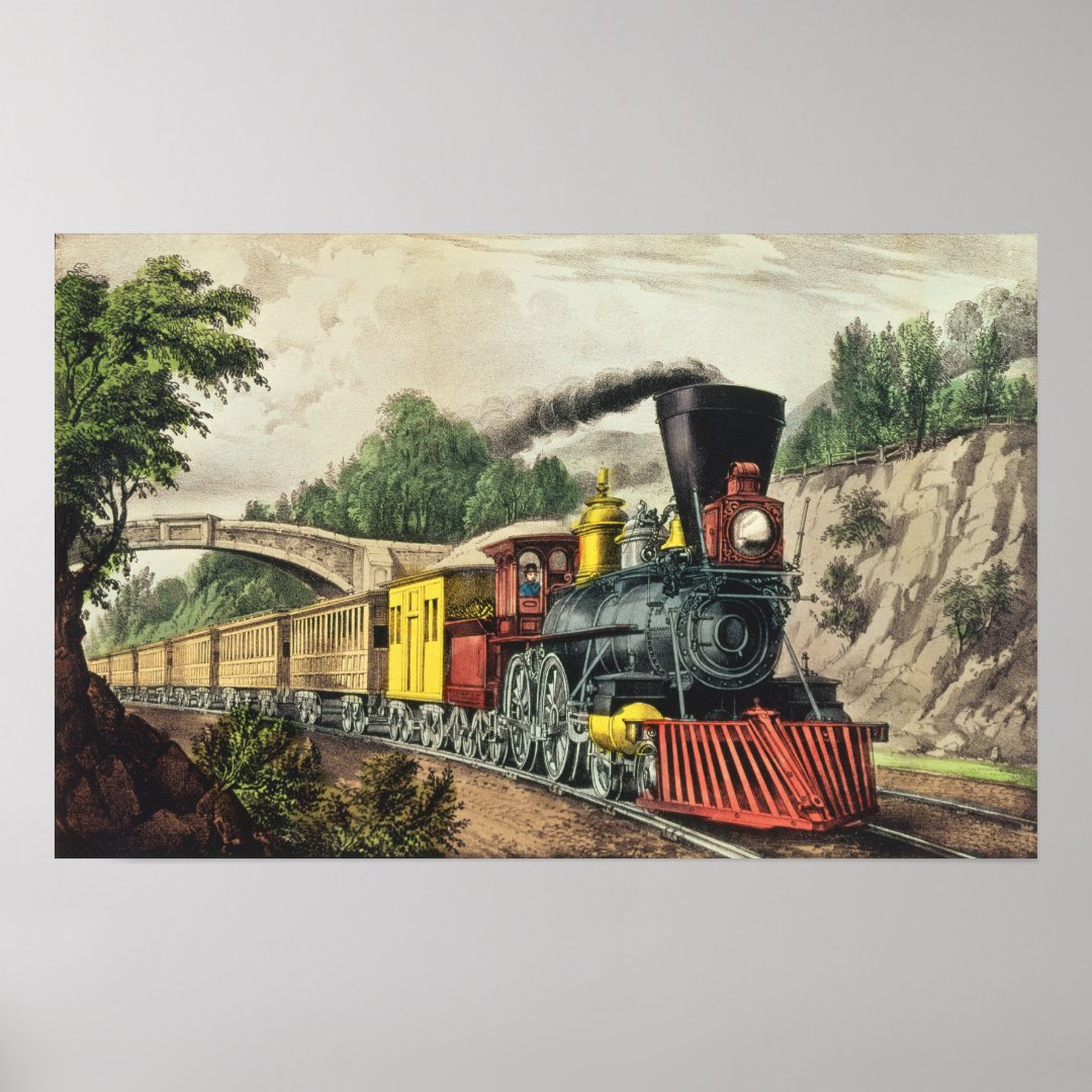 The Express Train Poster | Zazzle