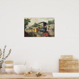 The Express Train Poster | Zazzle