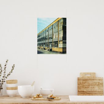 The Fagus Shoe Factory, designed by Walter Gropius Poster | Zazzle