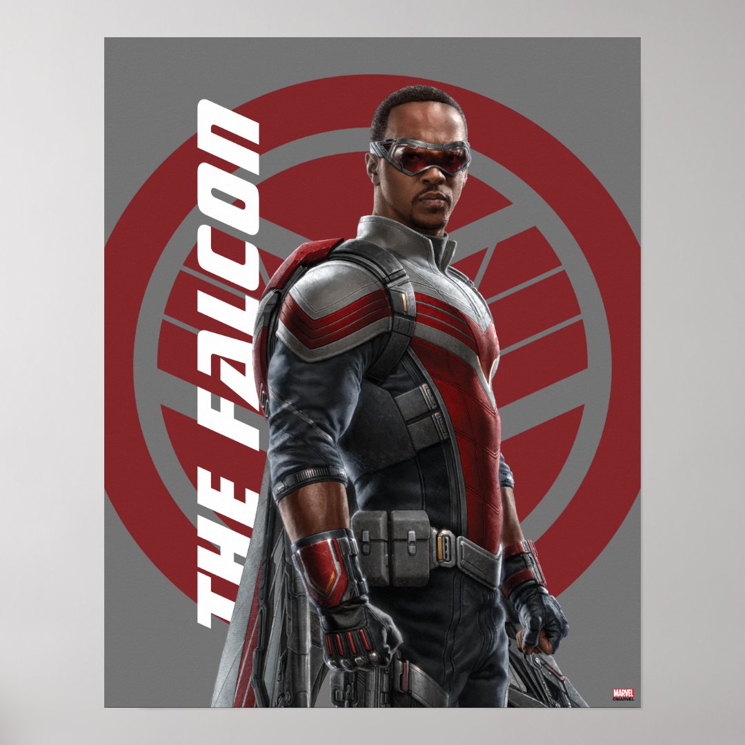 The Falcon Character Art Poster | Zazzle