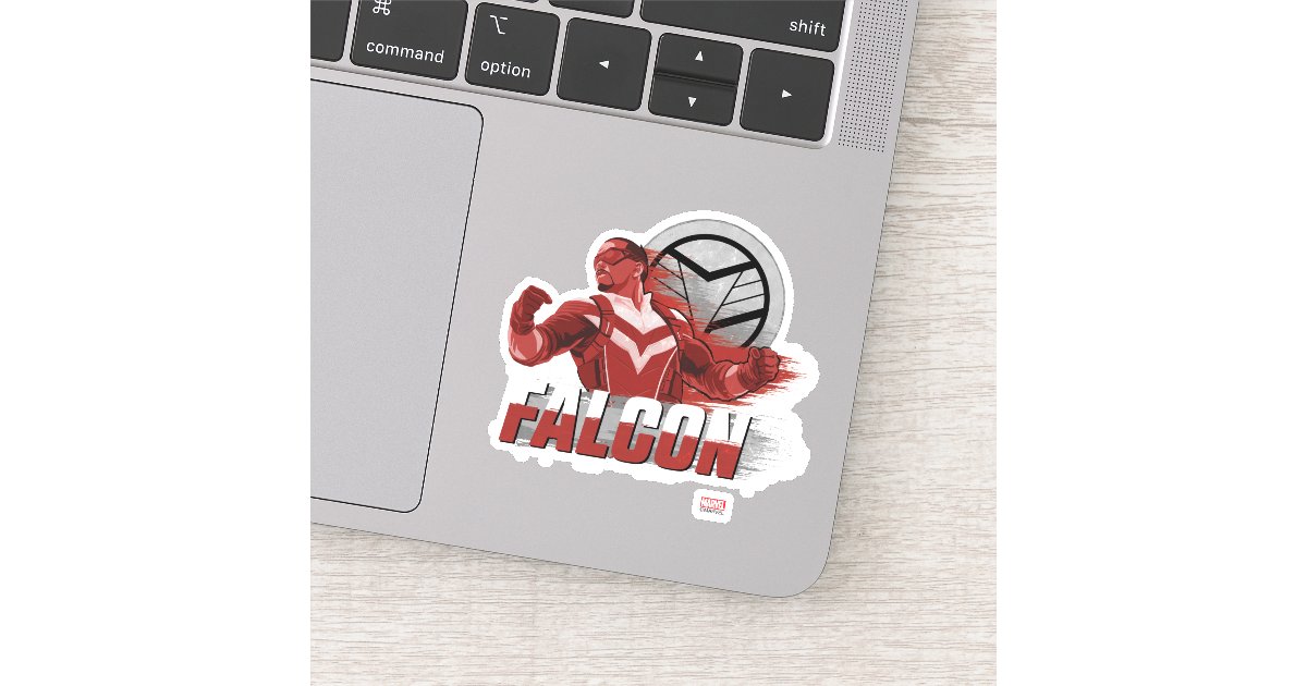 The Falcon Character Graphic Sticker | Zazzle