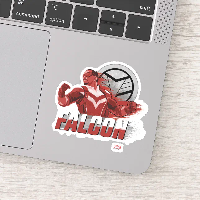 The Falcon Character Graphic Sticker | Zazzle