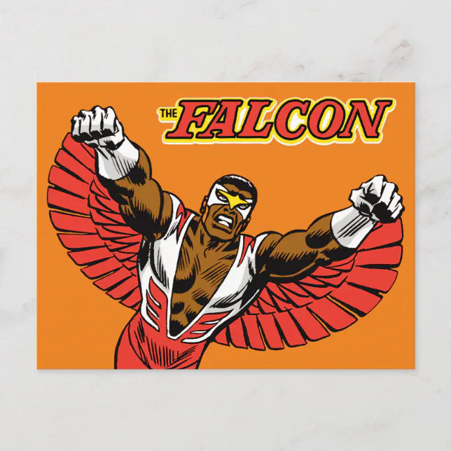 The Falcon Flying Character Art Postcard | Zazzle