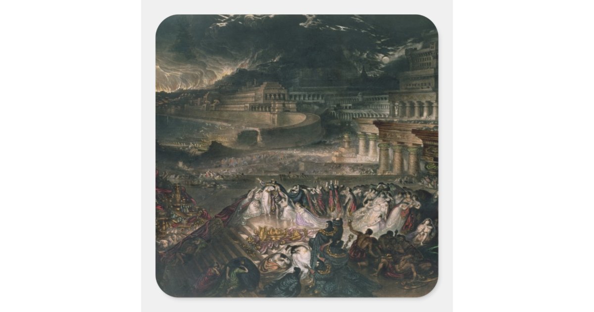 The Fall of Nineveh Square Sticker | Zazzle