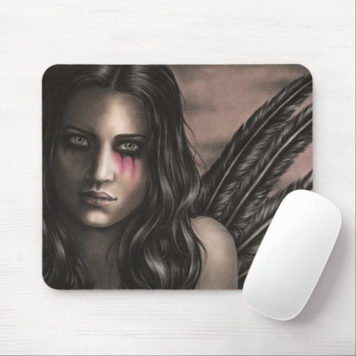 The Fallen Angel Mousepad | Zazzle