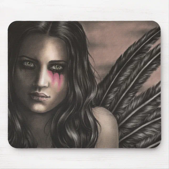 The Fallen Angel Mousepad | Zazzle