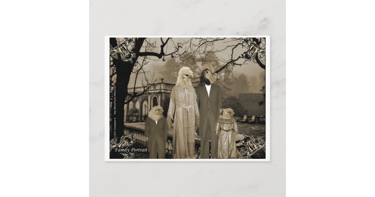 The Family Portrait Postcard | Zazzle
