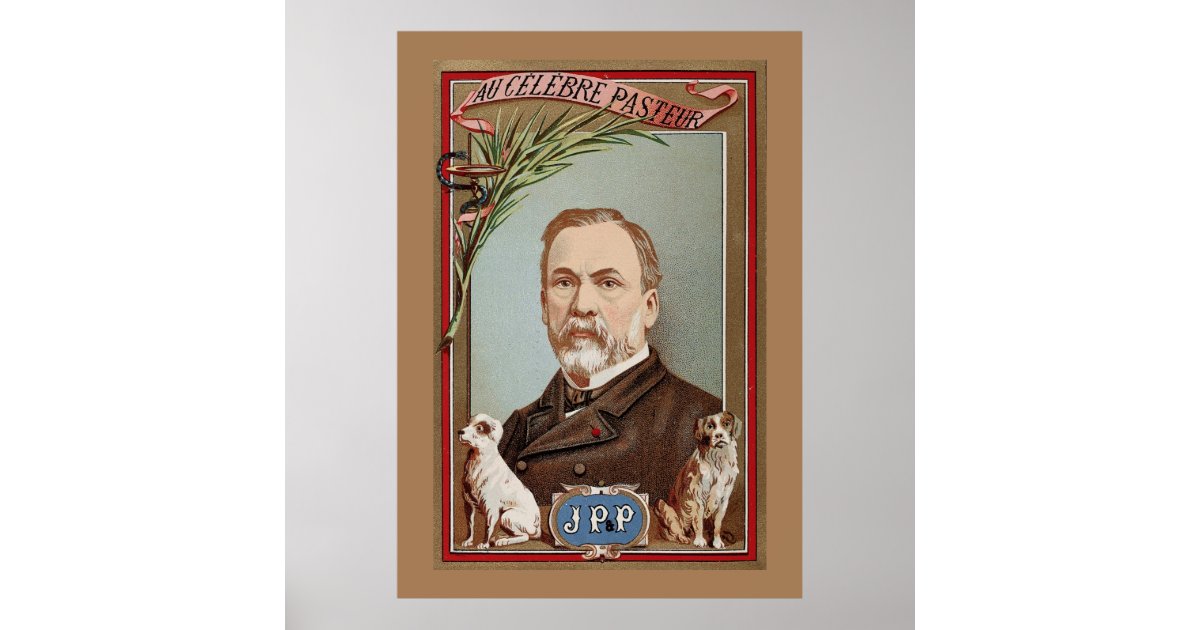 The Famous Louis Pasteur Portrait Historic Poster | Zazzle