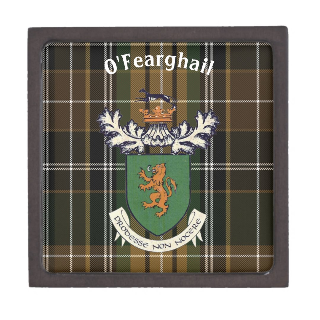 The Farrell Clan of Ireland coat of arms & tartan Gift Box | Zazzle