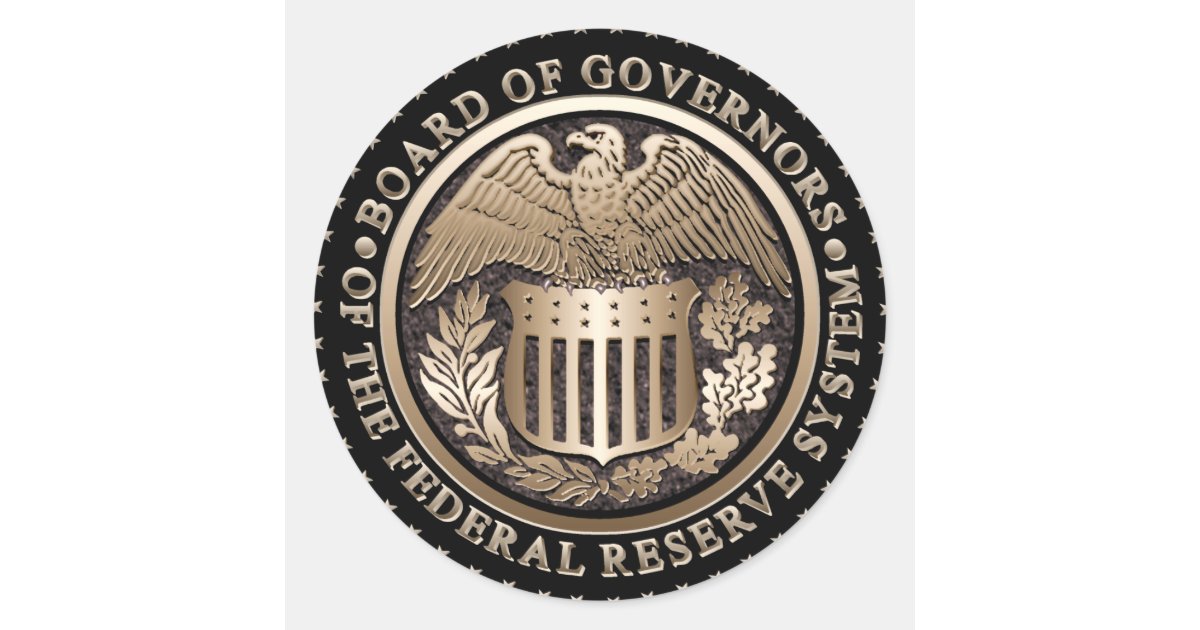 The Federal Reserve Classic Round Sticker | Zazzle