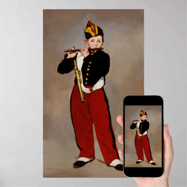 The Fifer (Fife Player) by Manet Poster | Zazzle