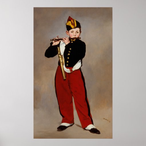 The Fifer (Fife Player) by Manet Poster | Zazzle