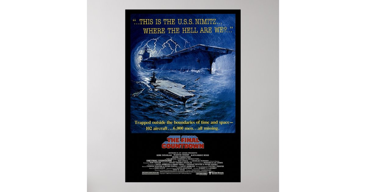 THE FINAL COUNTDOWN POSTER | Zazzle