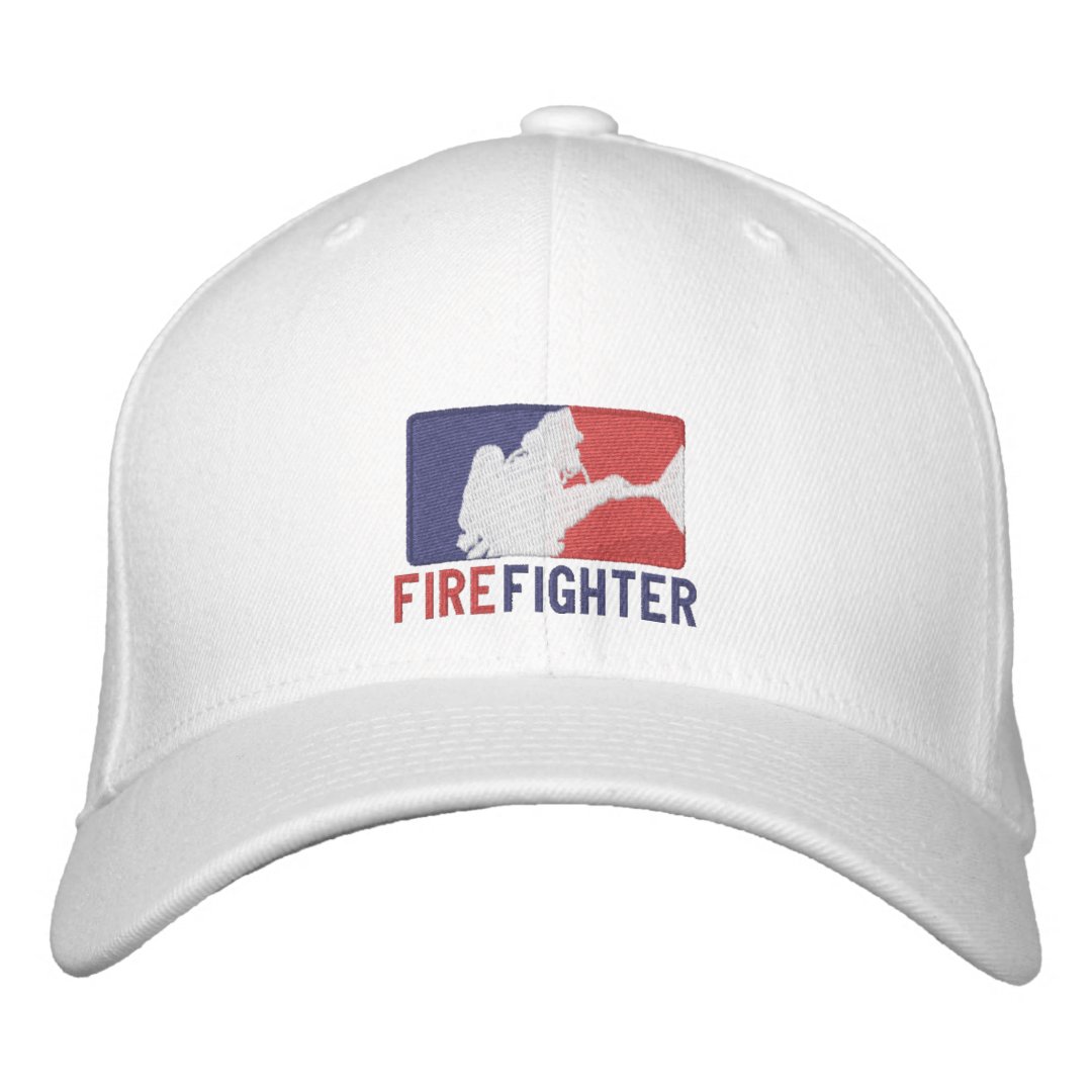 The Firefighter Custom Embroidery Embroidered Baseball Cap | Zazzle