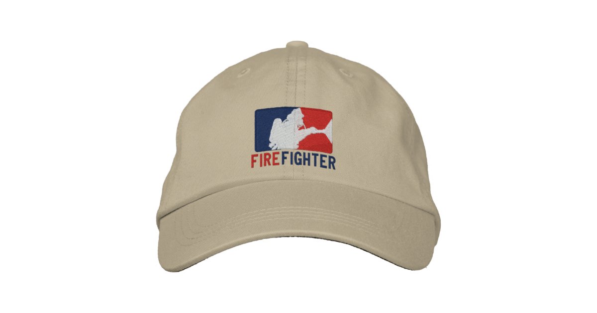 The Firefighter Custom Embroidery Embroidered Baseball Hat | Zazzle