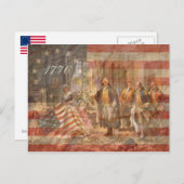The First American Flag Postcard | Zazzle