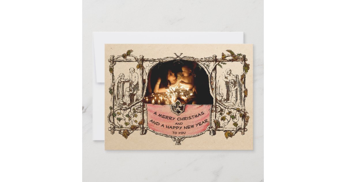 The First Christmas Card (1873) | Zazzle