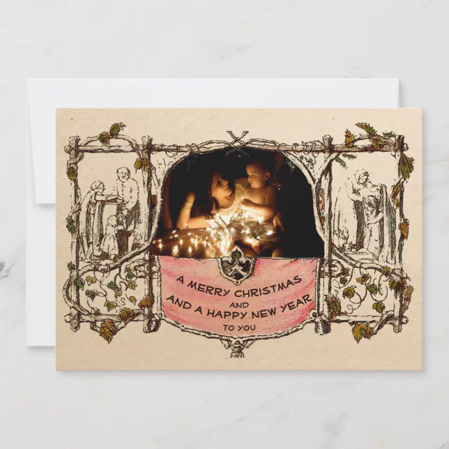 The First Christmas Card (1873) | Zazzle
