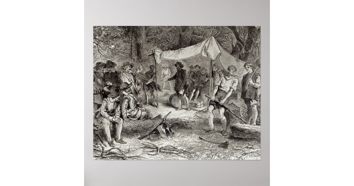 The First Day at Jamestown Poster | Zazzle