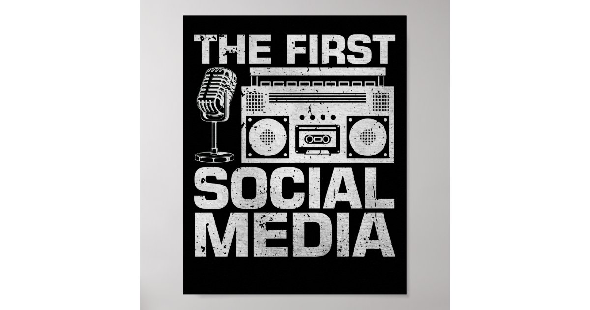The First Social Media Ham Radio Amateur Radio Ope Poster | Zazzle