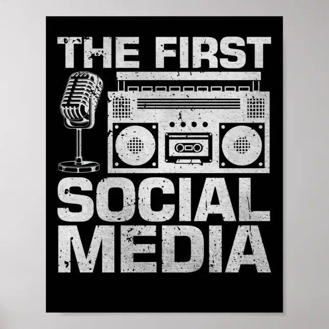 The First Social Media Ham Radio Amateur Radio Ope Poster | Zazzle