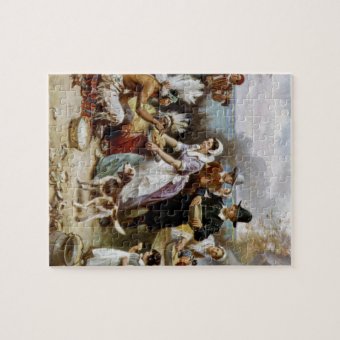 The First Thanksgiving Jigsaw Puzzle | Zazzle