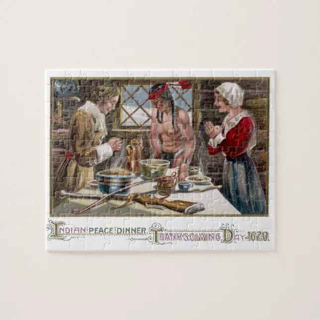 The First Thanksgiving Jigsaw Puzzle | Zazzle