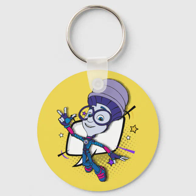 The Fixies | Fixie Comics - Joyful Digit Keychain | Zazzle